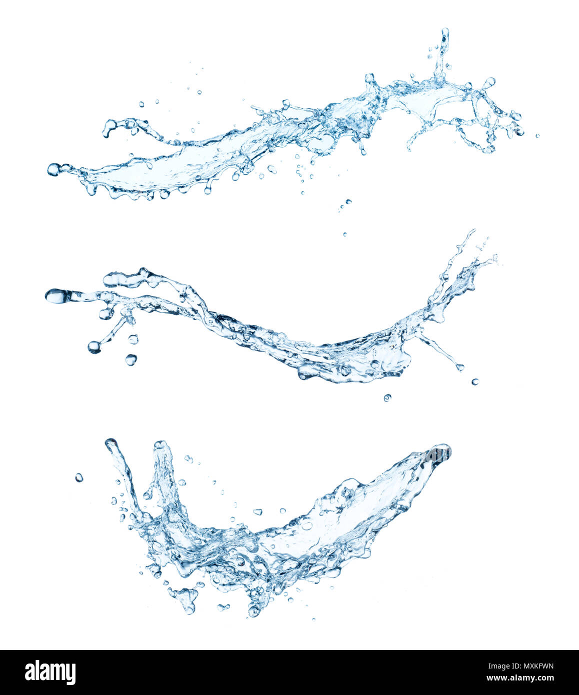 water wave splash isolated on white background Stock Photo - Alamy