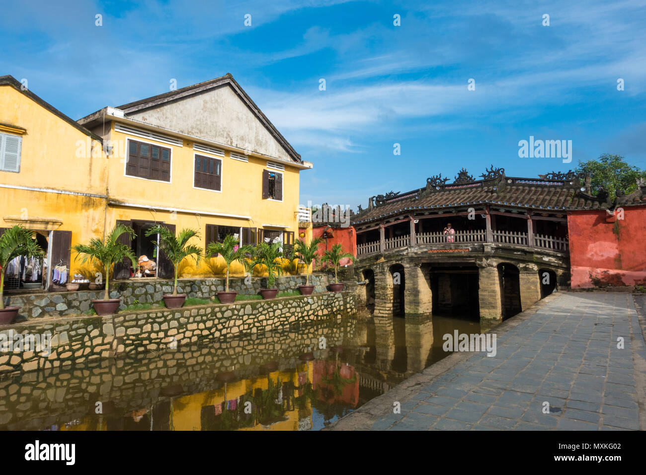 The Japanese Covered Bridge in Hoi An is one of the famous tourist in ...