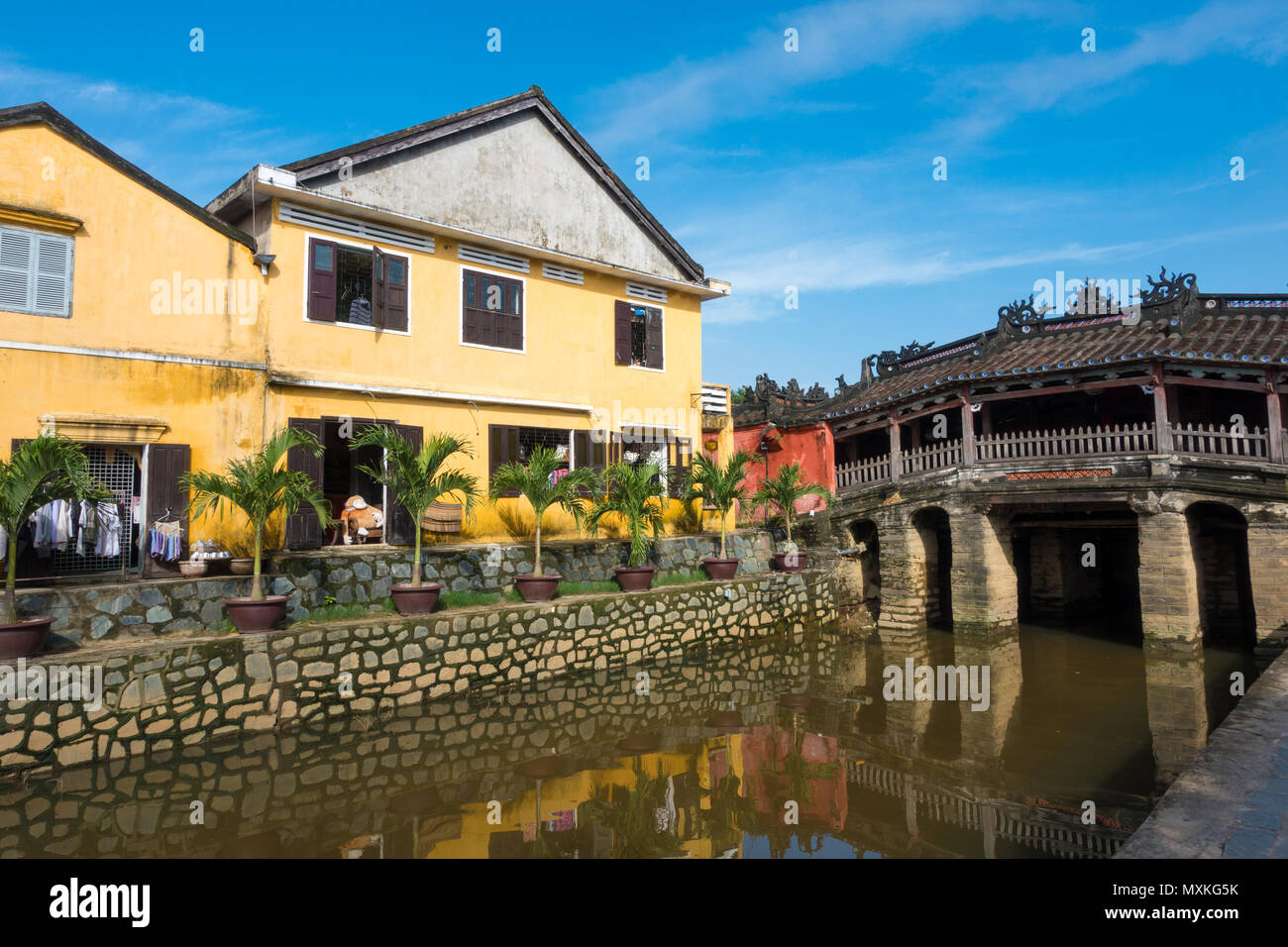 The Japanese Covered Bridge in Hoi An is one of the famous tourist in ...