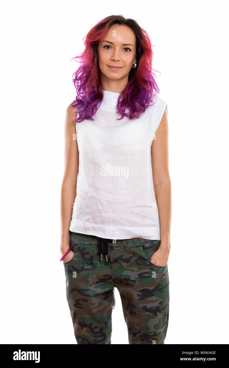 Woman standing portrait isolated hi-res stock photography and images ...