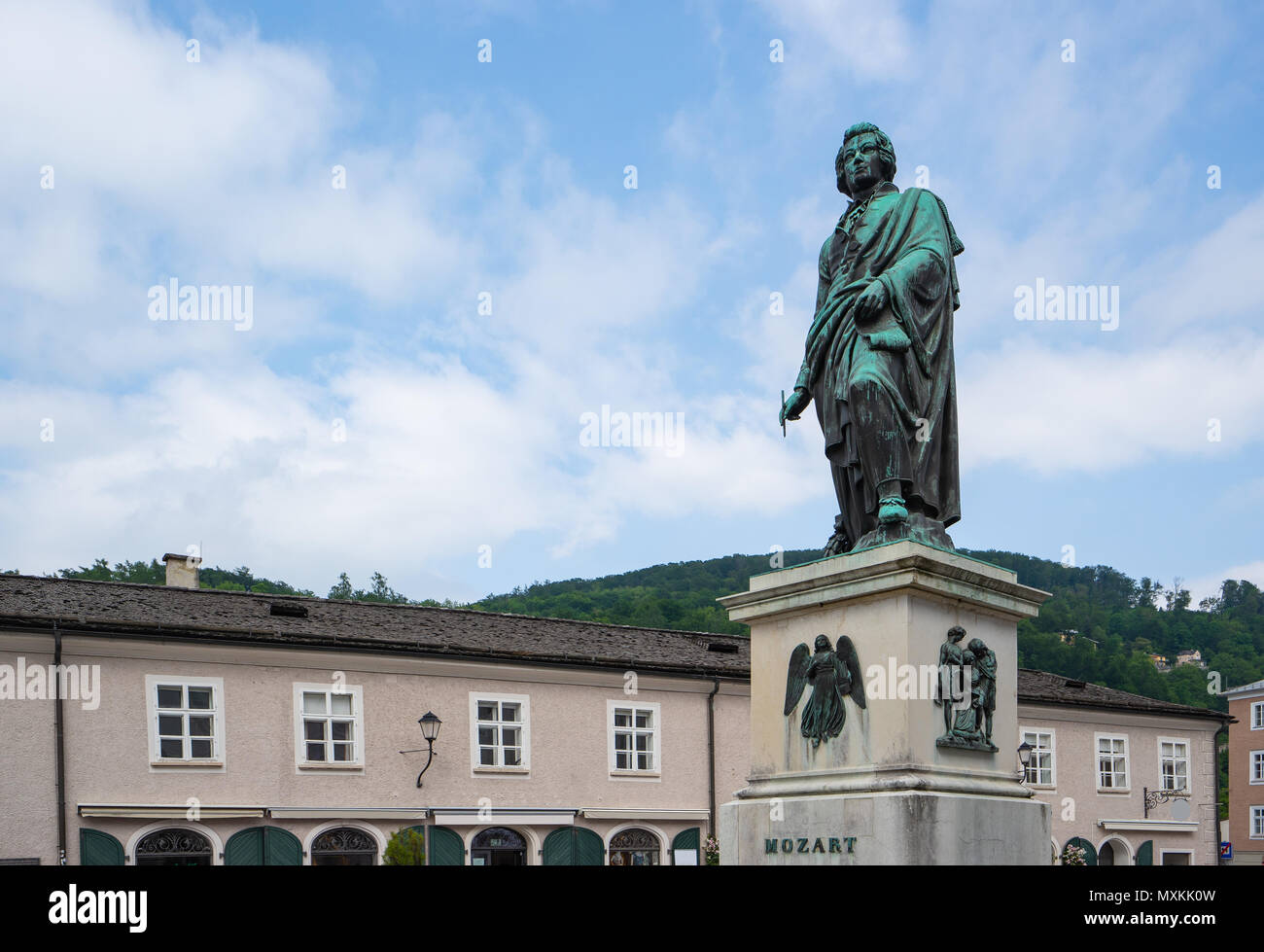 Statue mozart in mozart square hi-res stock photography and images - Alamy