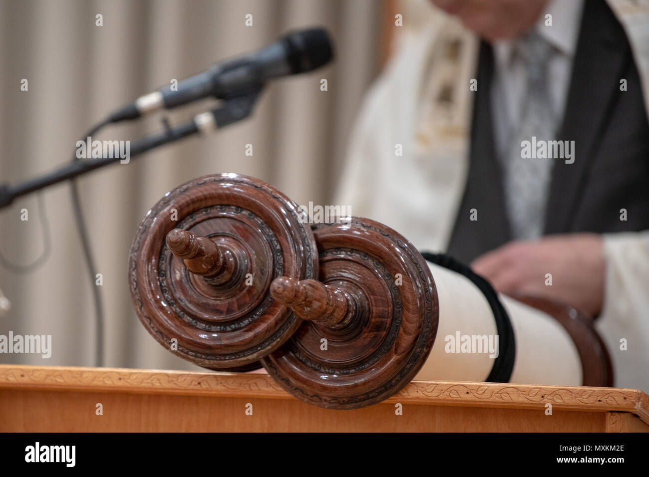 torah scroll book close up detail Stock Photo - Alamy