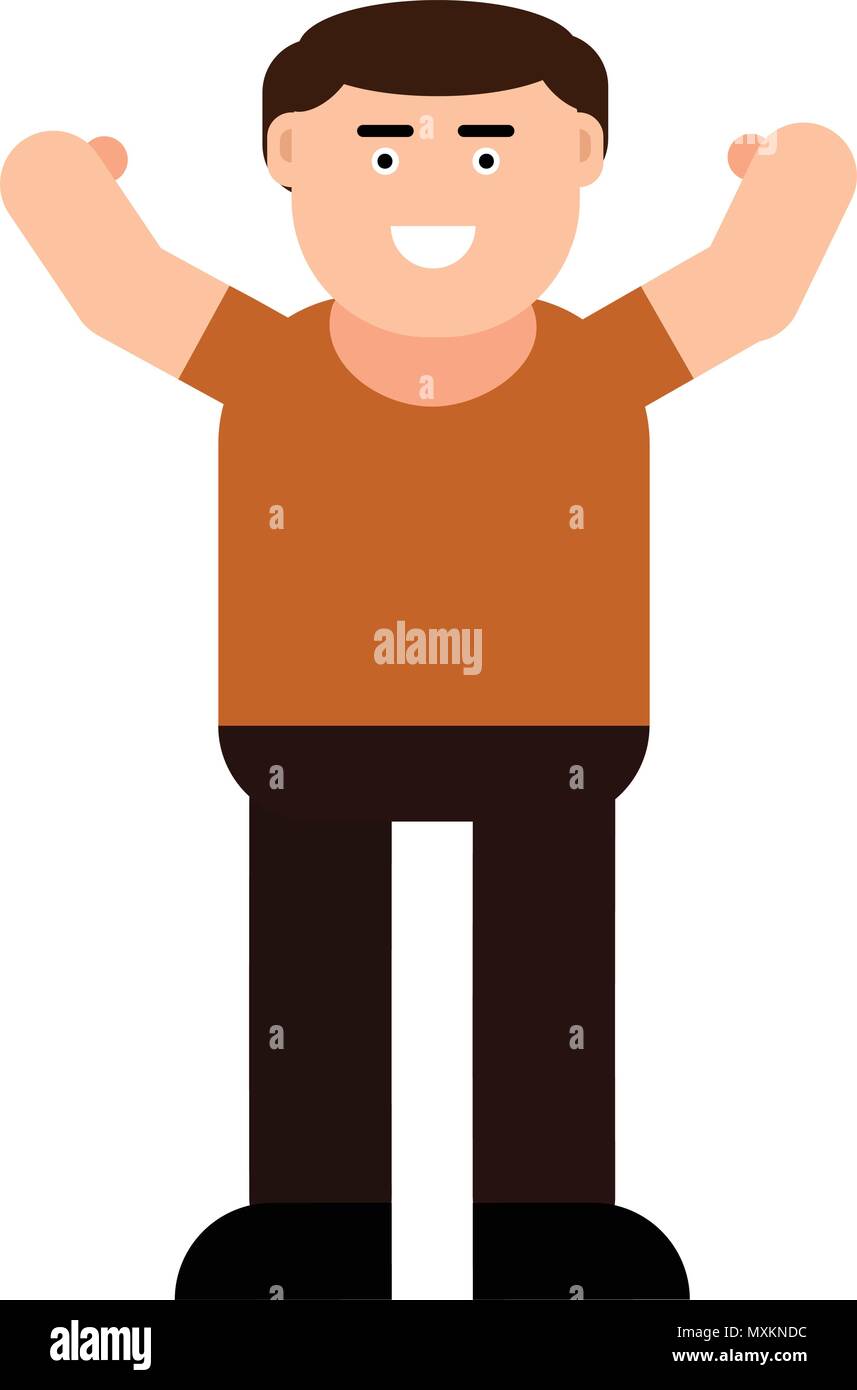 Happy man icon, isolated on white background Stock Vector Image & Art ...