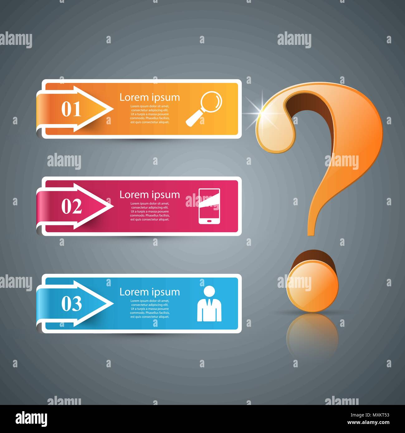 Business infographics. Question mark Stock Vector Image & Art - Alamy