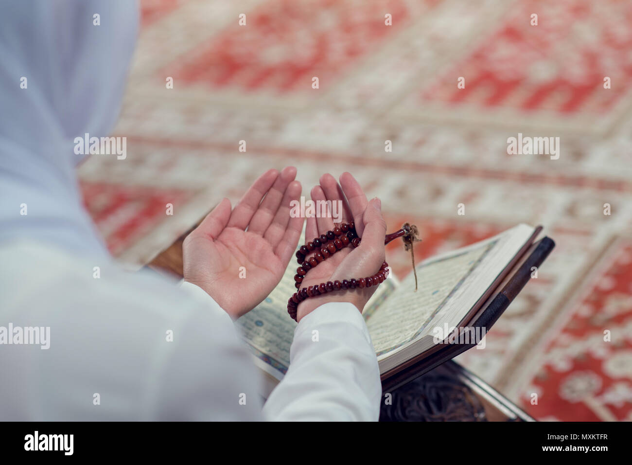 Muslim Child Praying Hands