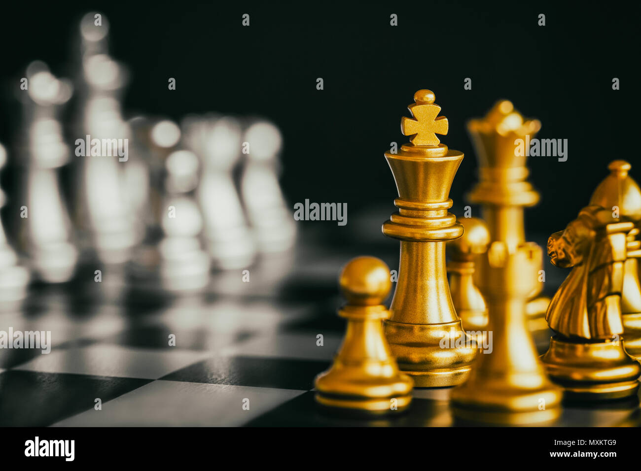 Strategy chess battle Intelligence challenge game on chessboard ...