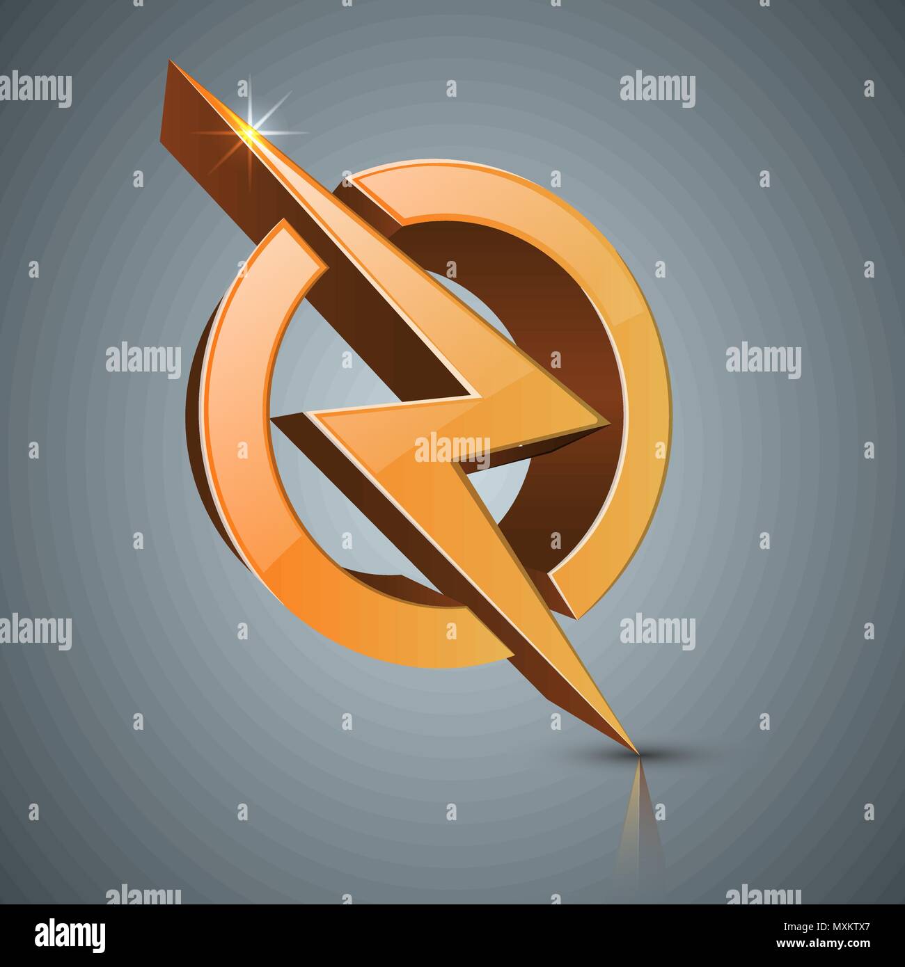 Lightning ball energy flash Stock Vector Images - Alamy