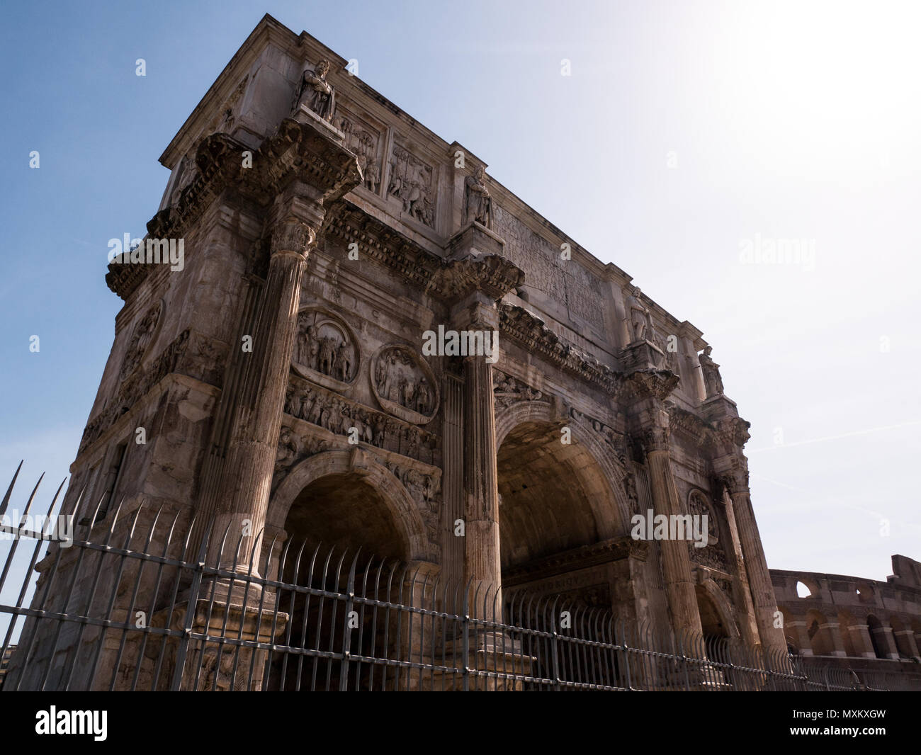 Details on arch constantine rome hi-res stock photography and images ...