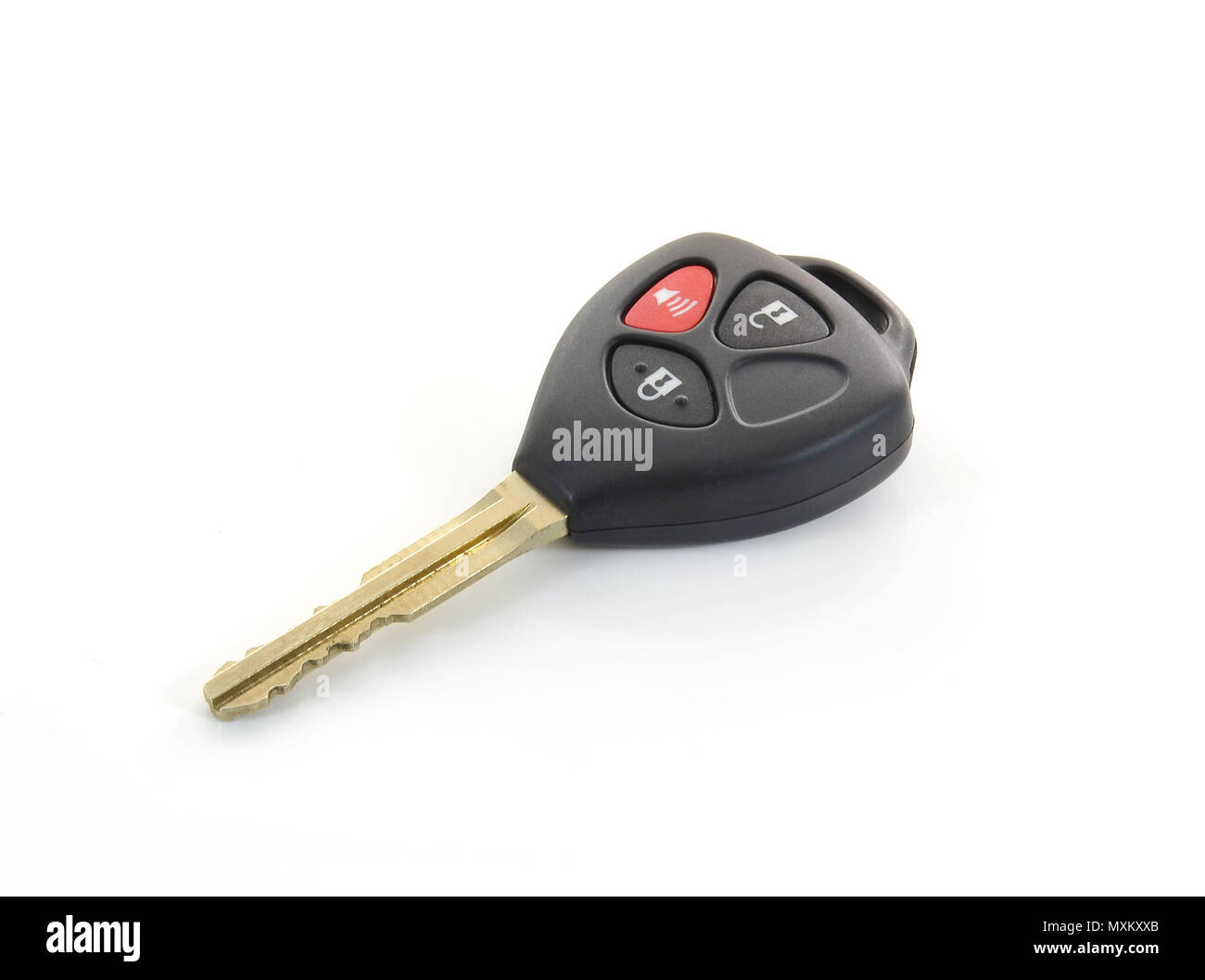 remote car key isolated on white background Stock Photo - Alamy