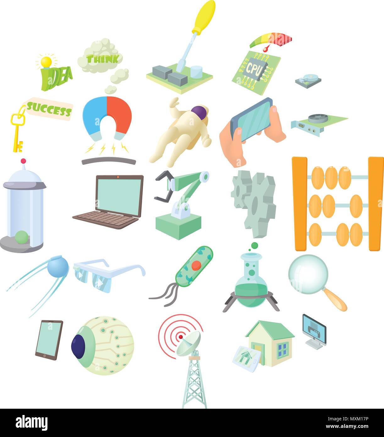 Innovation icons set, cartoon style Stock Vector Image & Art - Alamy