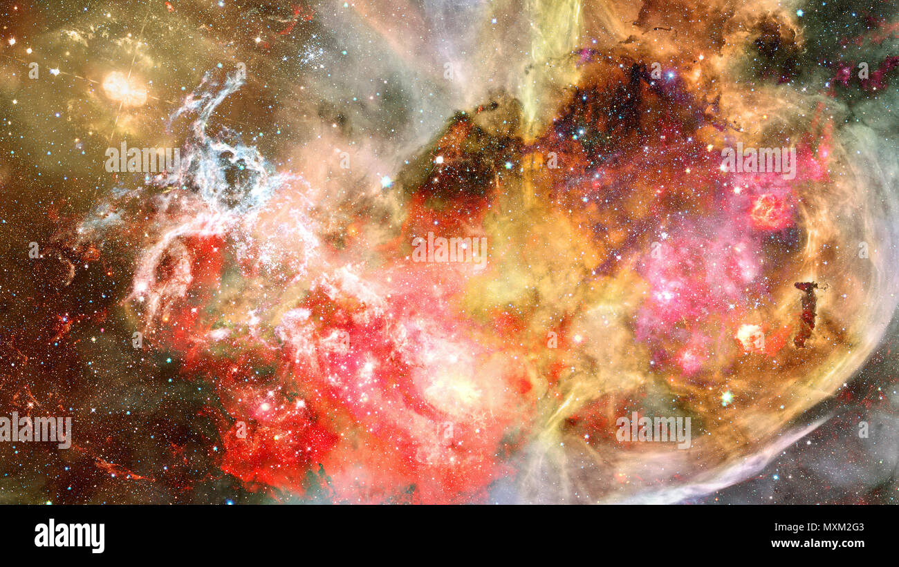 Beautiful nebula and Galaxy. Elements of this Image Furnished by NASA ...