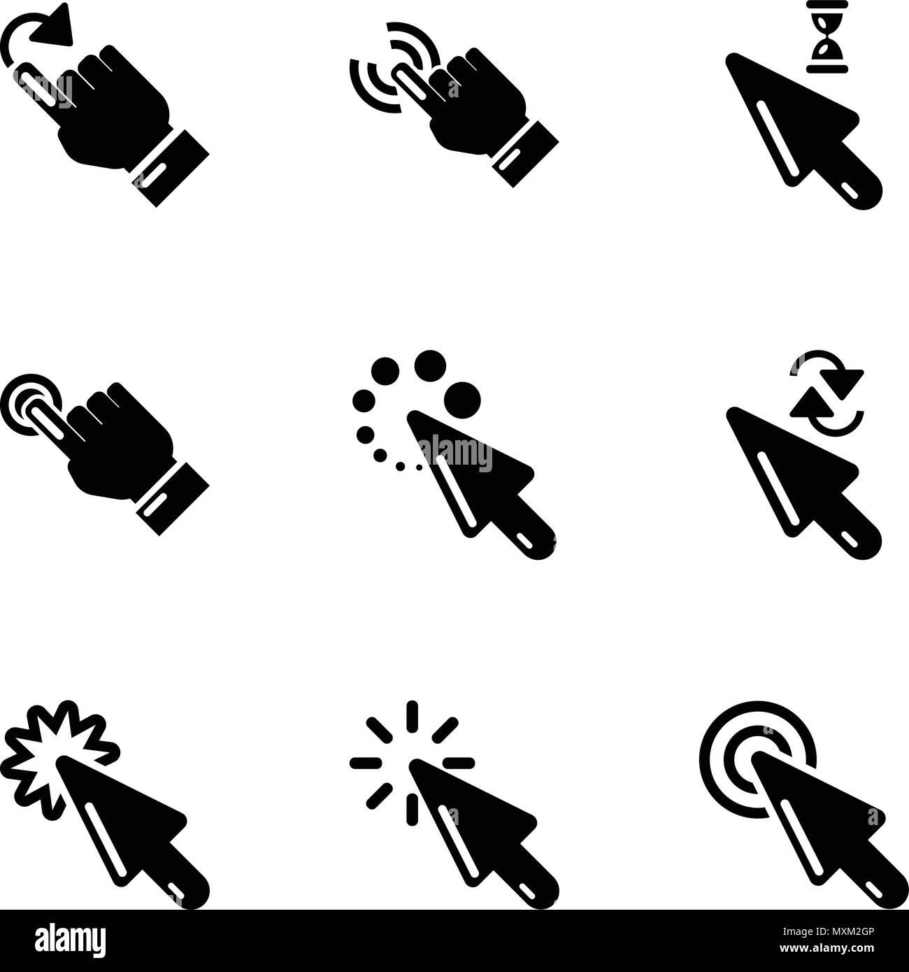 Snap icons set, simple style Stock Vector Image & Art - Alamy