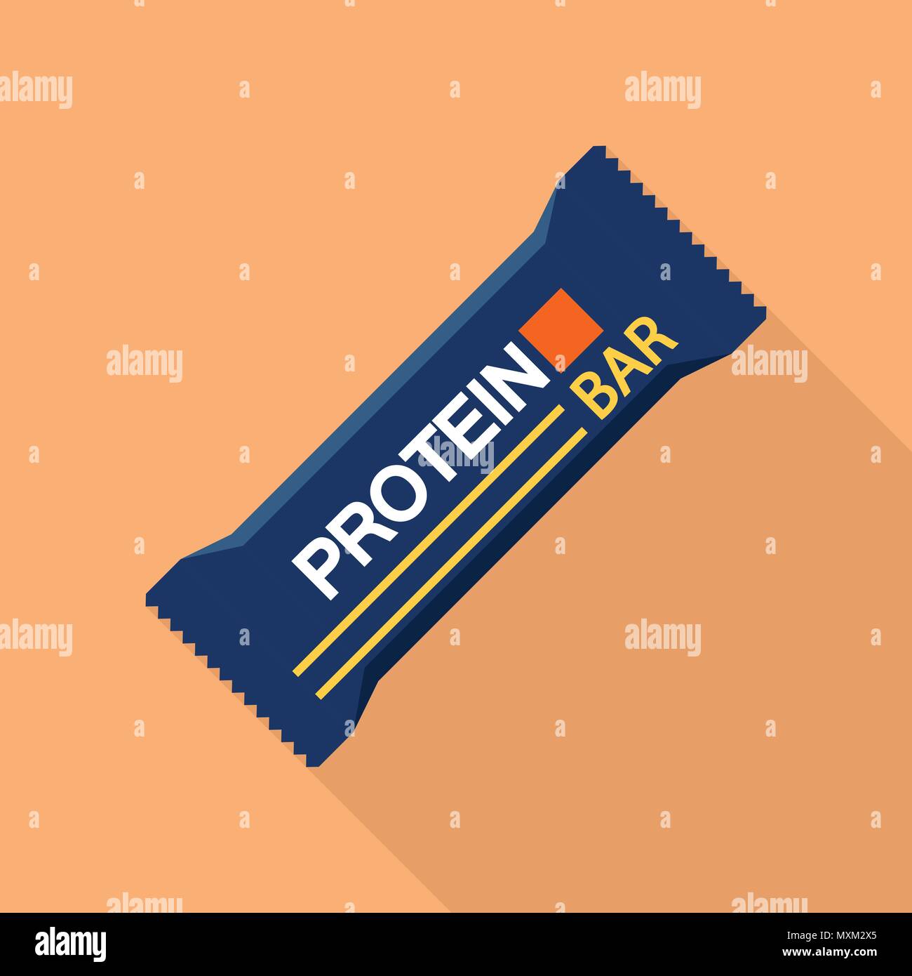 Blue protein bar icon, flat style Stock Vector Image & Art - Alamy