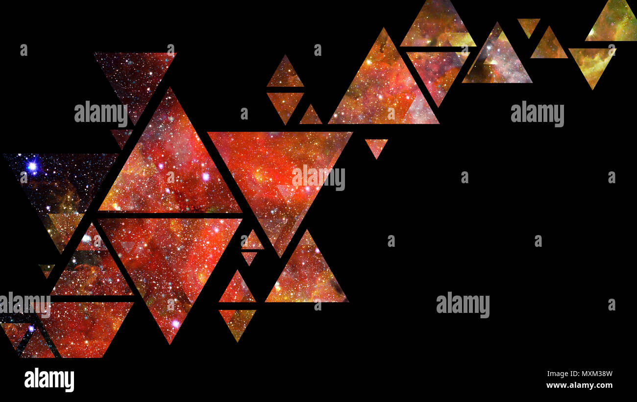 Space and geometry design. Elements of this image furnished by NASA ...