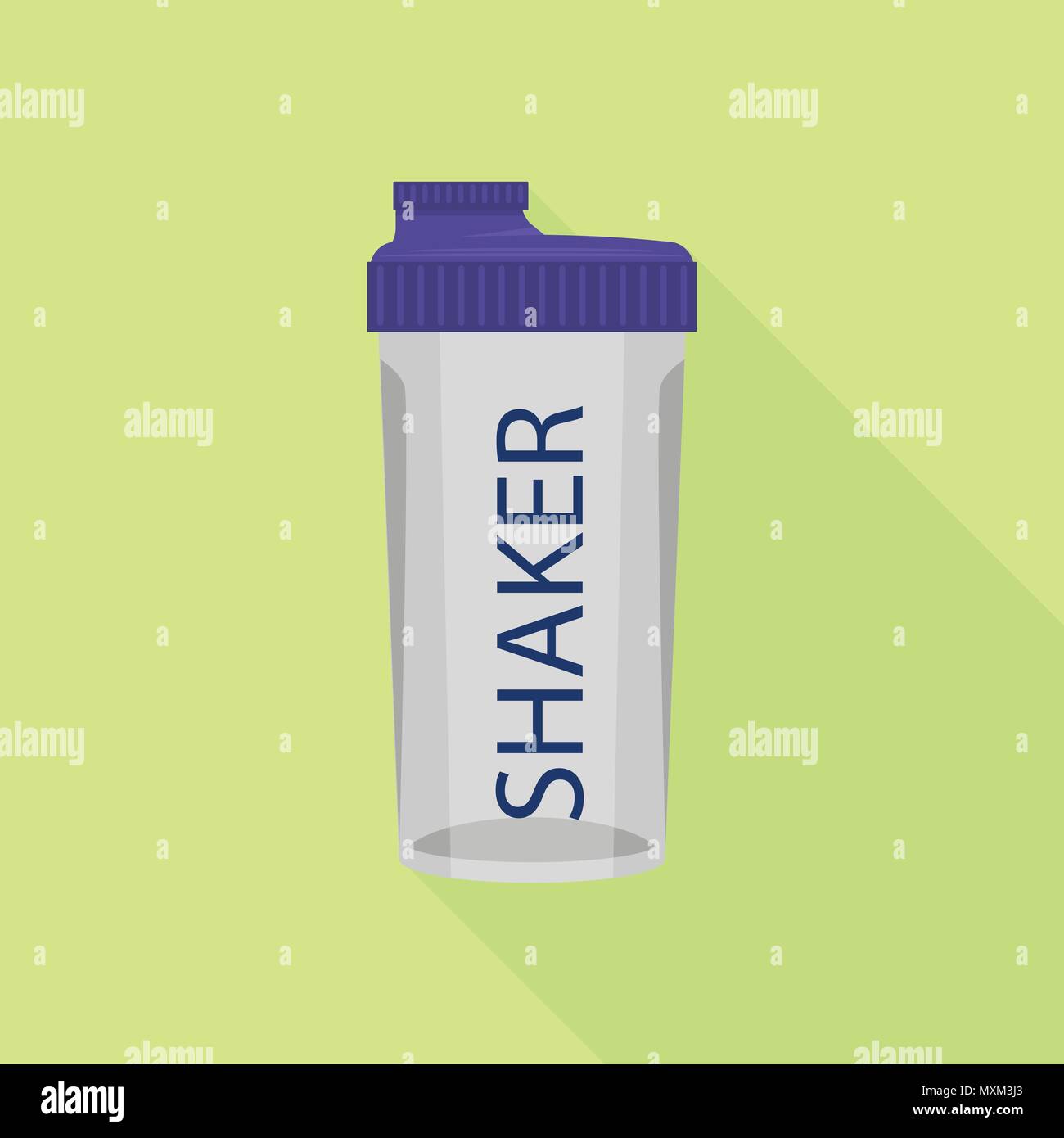 Protein shaker icon, flat style Stock Vector Image & Art - Alamy