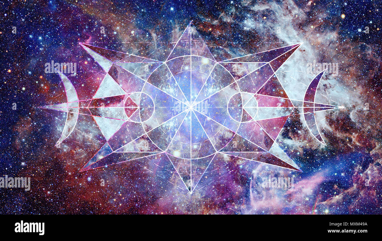 Geometric elements in space hi-res stock photography and images - Alamy