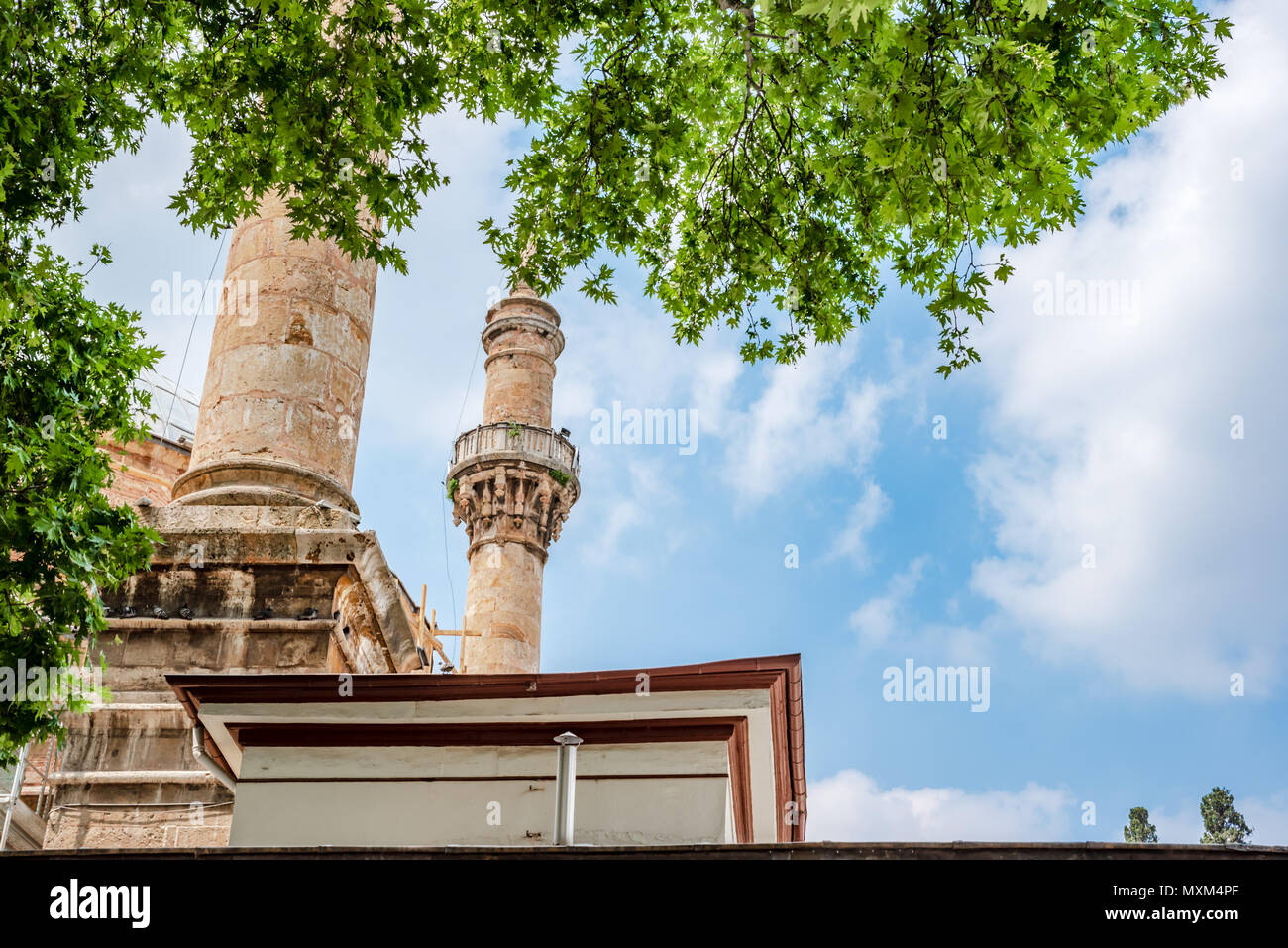 Exterior view of Emir Sultan Mosque at Emir Sultan Complex or Sultan ...