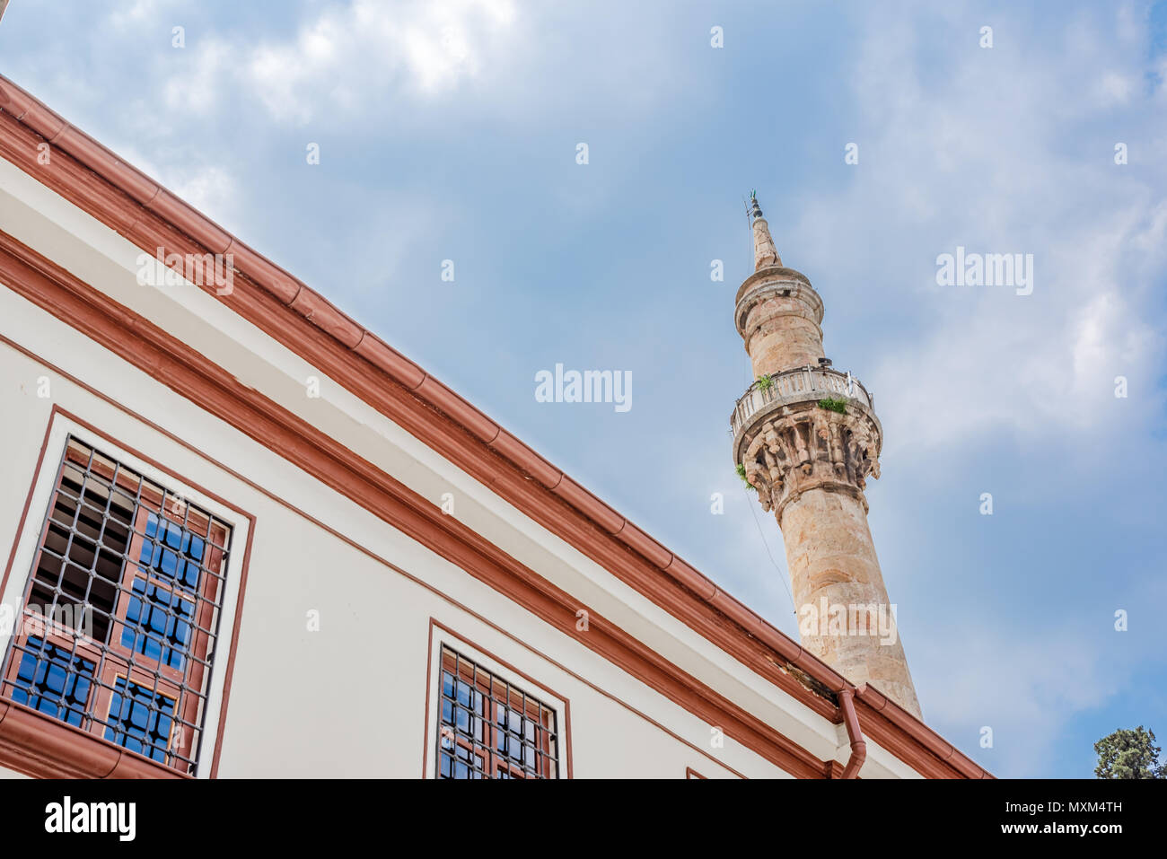 Exterior view of Emir Sultan Mosque at Emir Sultan Complex or Sultan ...