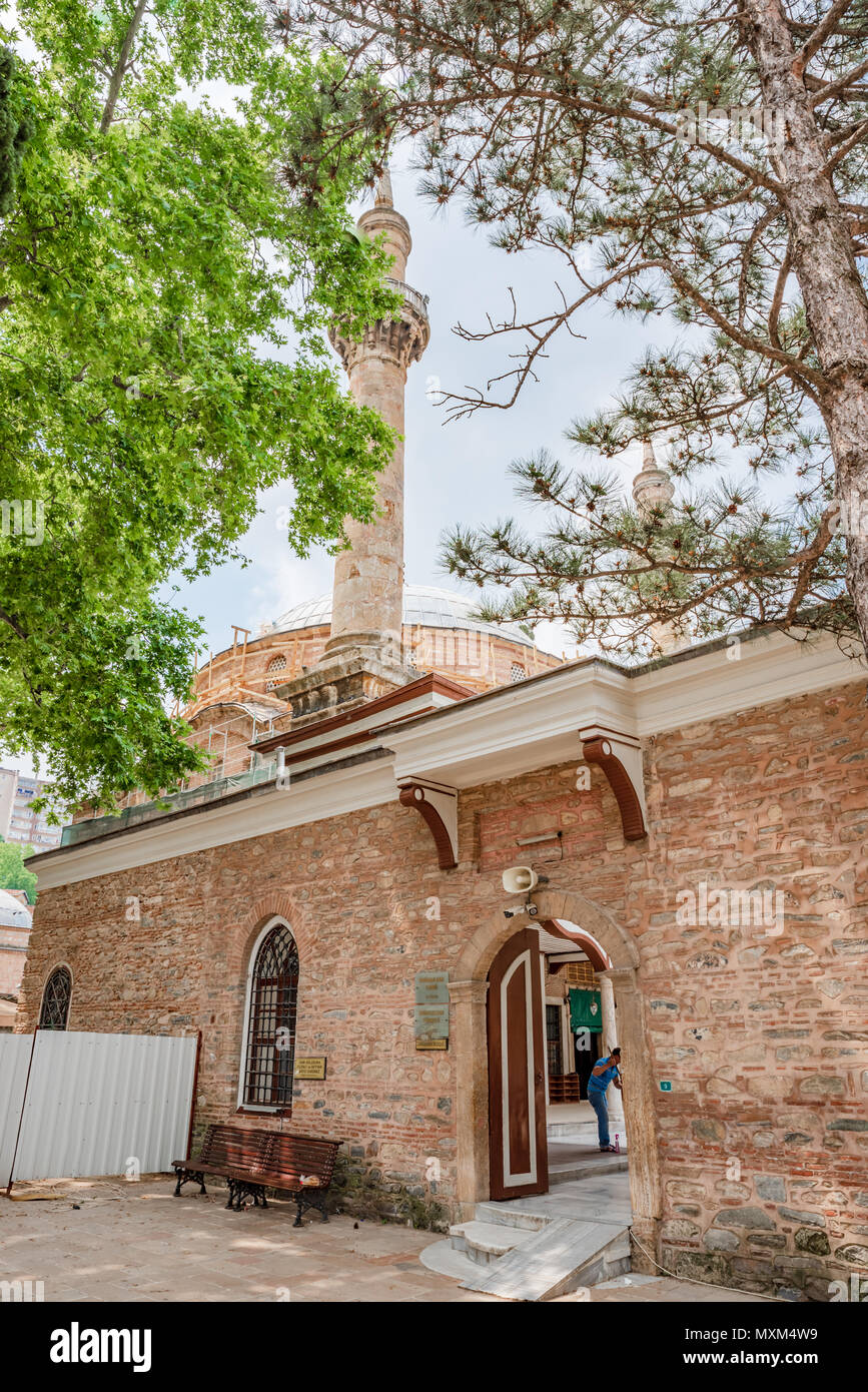 Exterior view of Emir Sultan Mosque at Emir Sultan Complex or Sultan ...