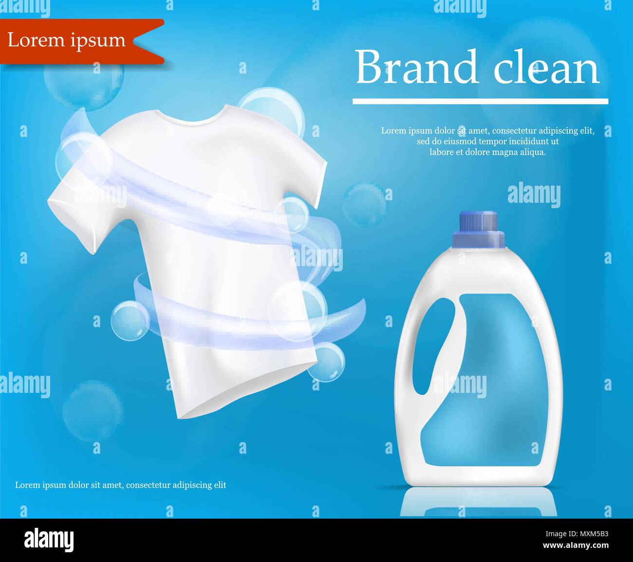 White cleaner brand concept Stock Vector Images - Alamy