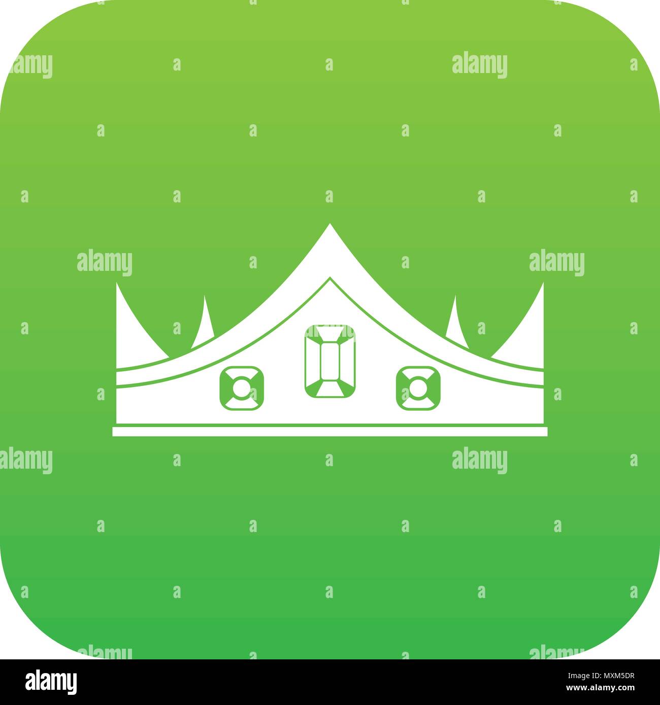 Royal crown icon digital green Stock Vector Image & Art - Alamy