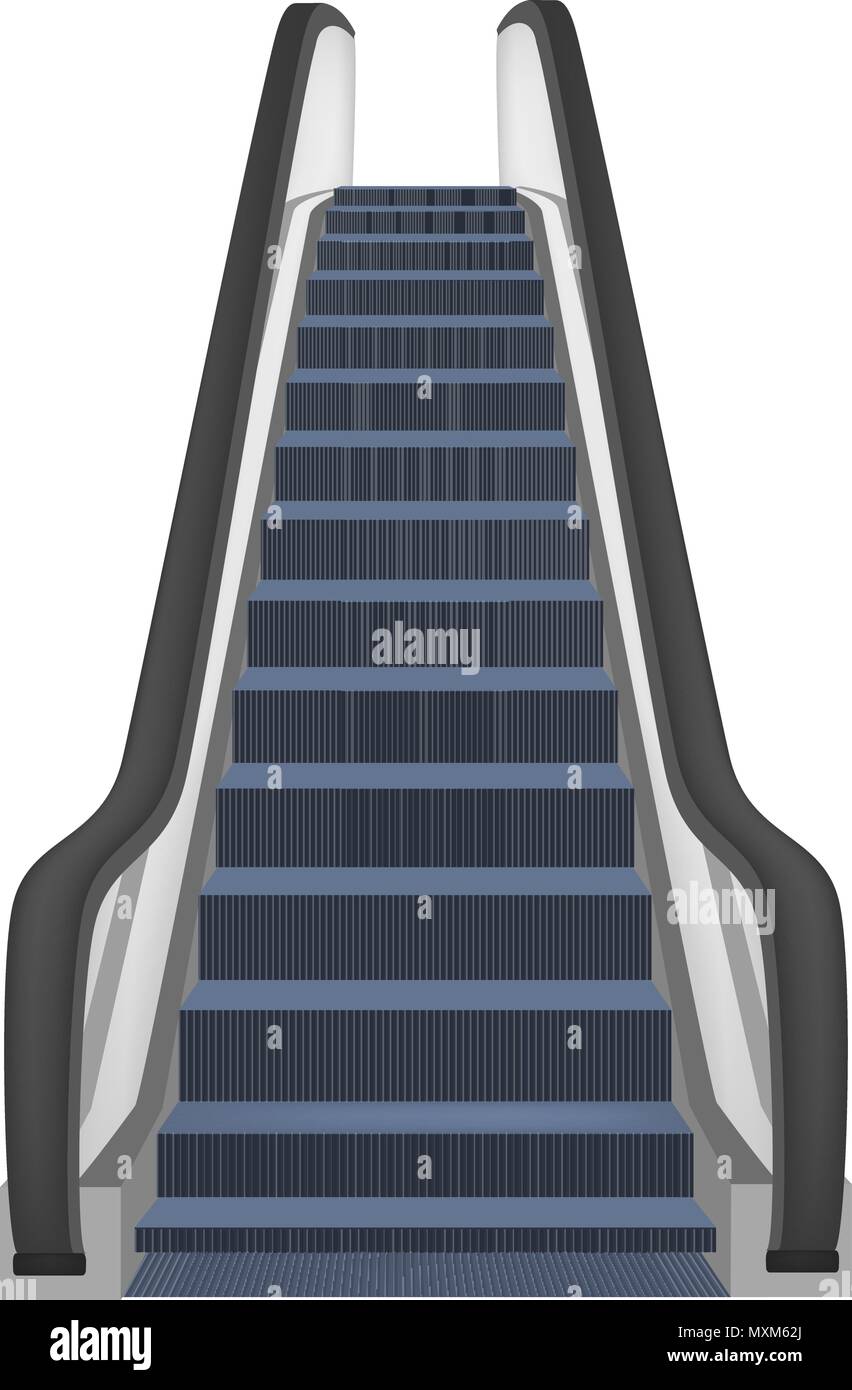 Shopping mall centre escalator Stock Vector Images - Alamy