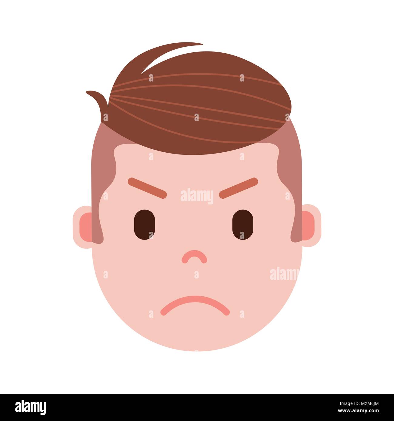Sulky boy Stock Vector Images - Alamy
