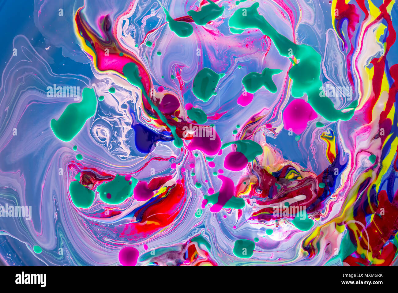 fantasy abstract background of a mix color paints Concept of ...