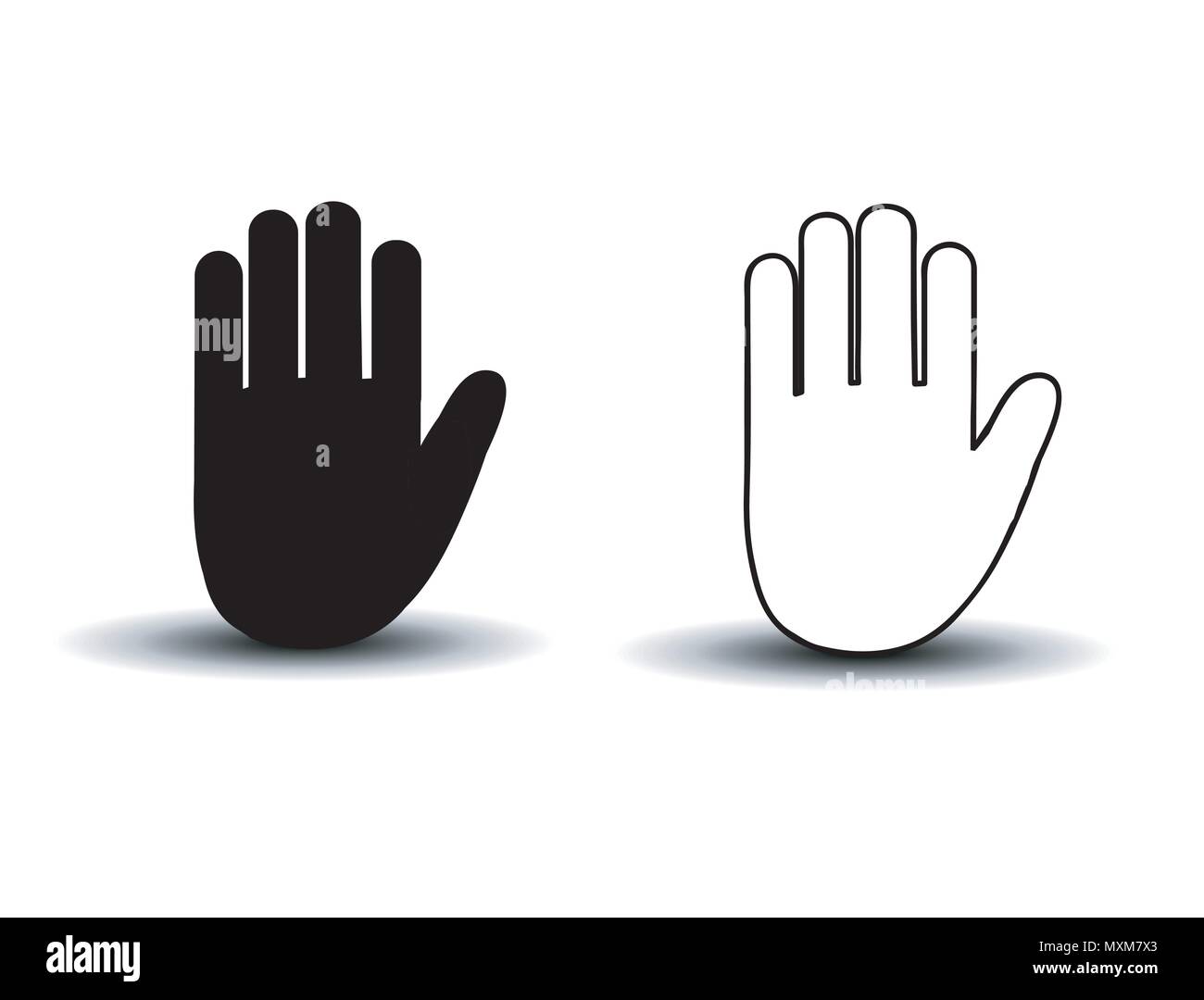 Hand icons vector illustration Stock Vector Image & Art - Alamy