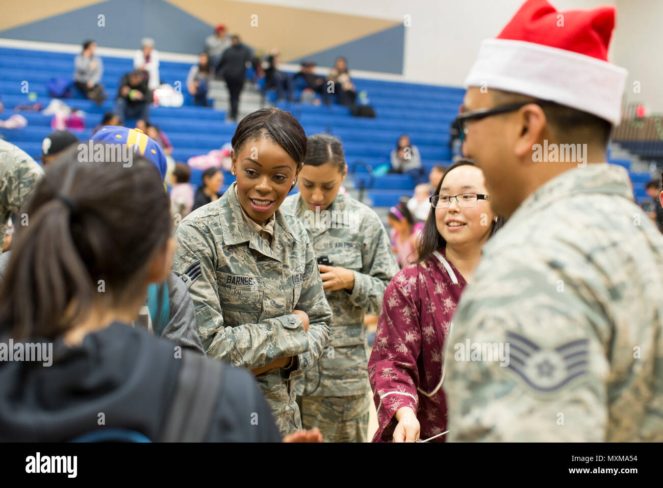 Senior Airman Denise Barnes, with the Air Force Reserve's 55th Aerial ...