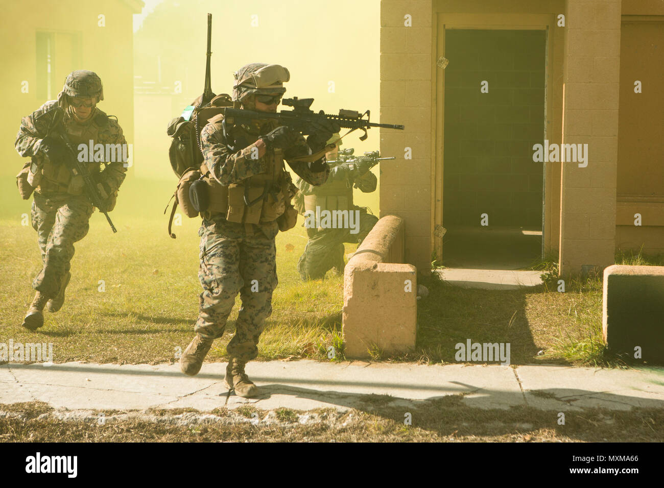 U.S. Marines attached to the 24th Marine Expeditionary Unit (MEU) with ...