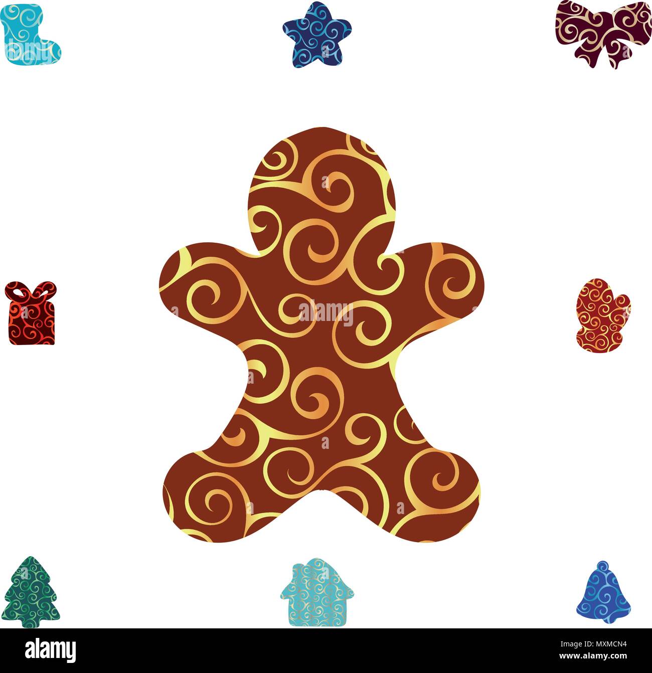 The gingerbread man fairy tale Stock Vector Images - Alamy