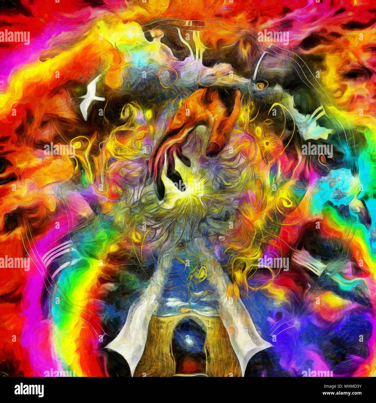 Creation of man god painting hi-res stock photography and images - Alamy