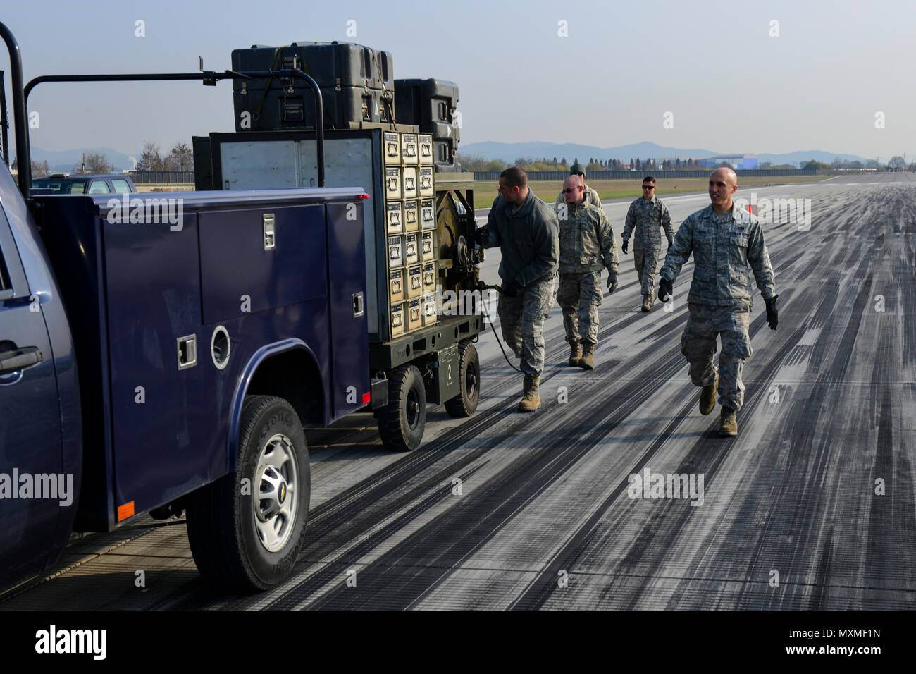 Electrical systems Airmen from the 51st Civil Engineer Squadron lay out ...