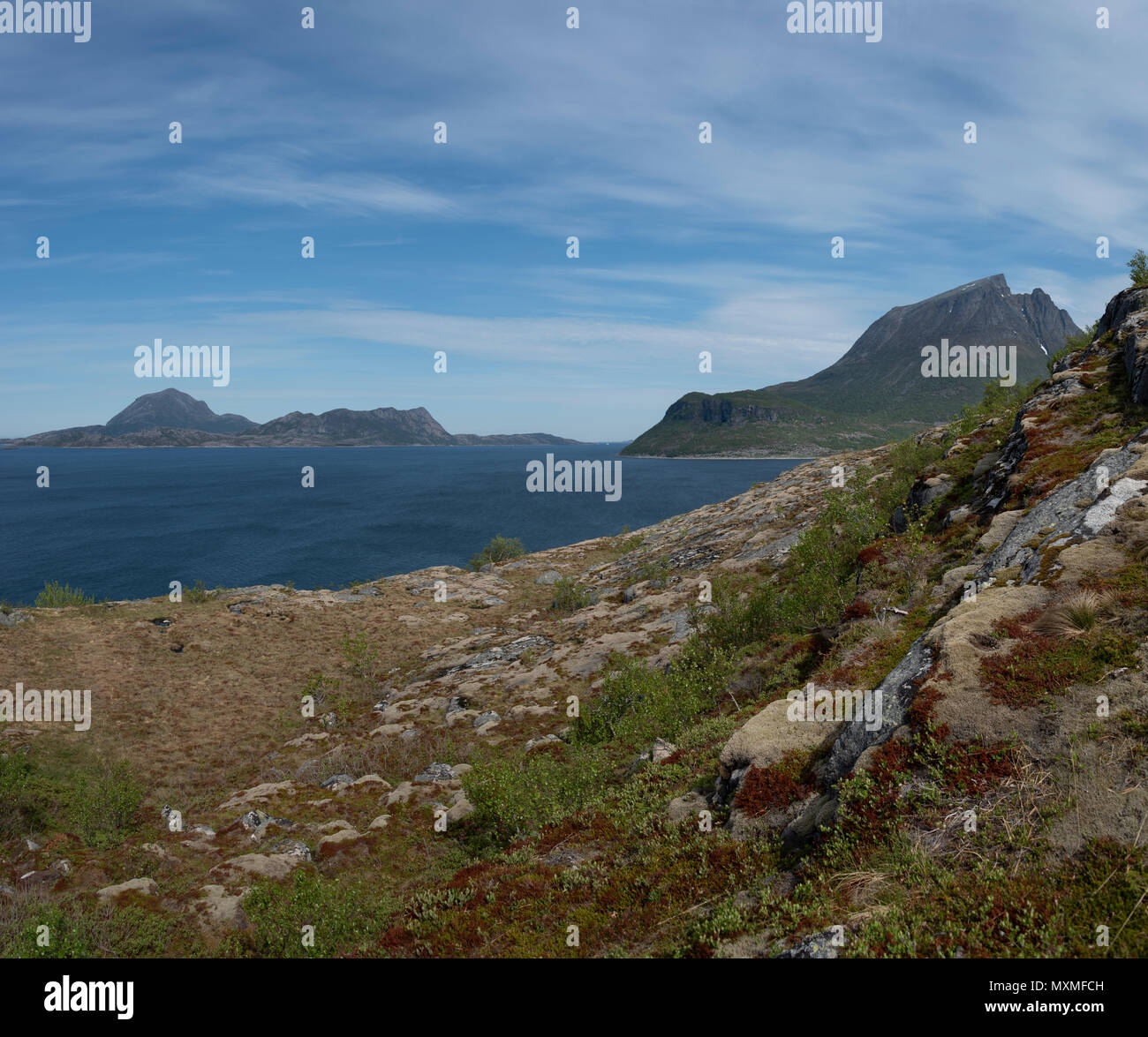 Landscape on the Norwegian scenic coastal drive, Norway Stock Photo - Alamy