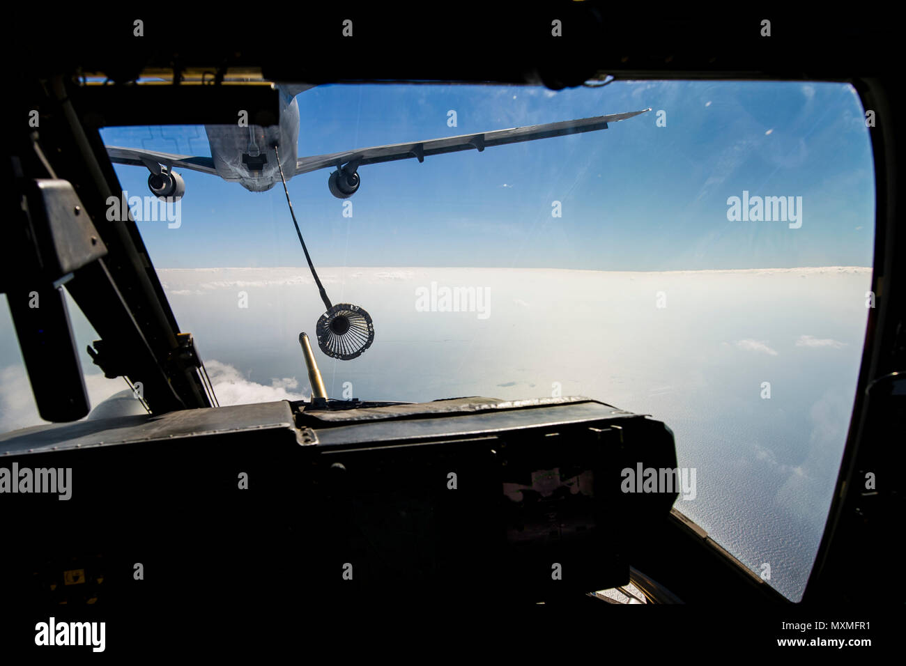 Two CV-22 Osprey tiltrotor aircraft with the 8th Special Operations ...