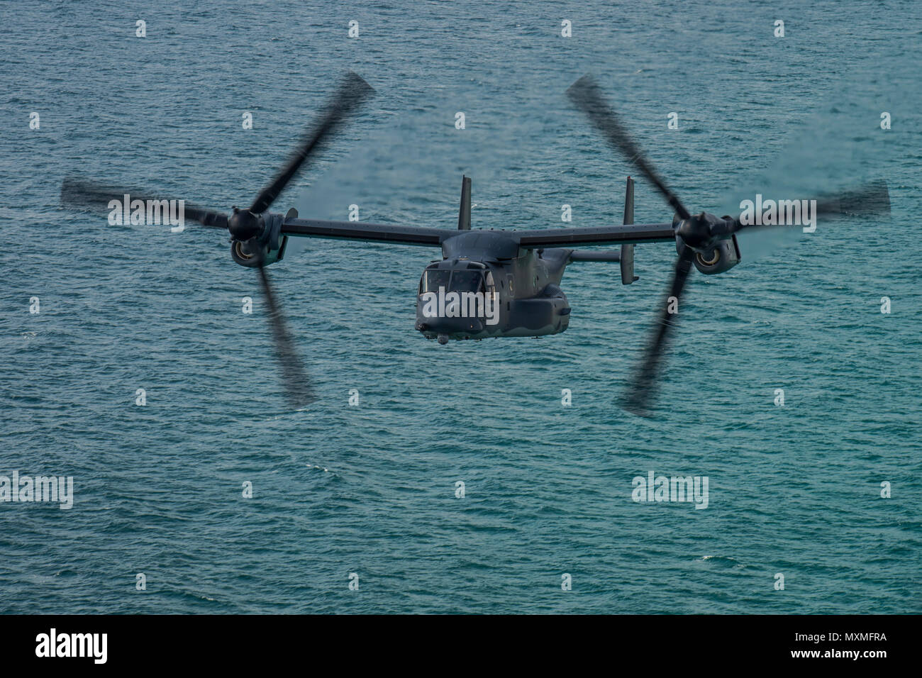 A CV-22 Osprey tiltrotor aircraft with the 8th Special Operations ...