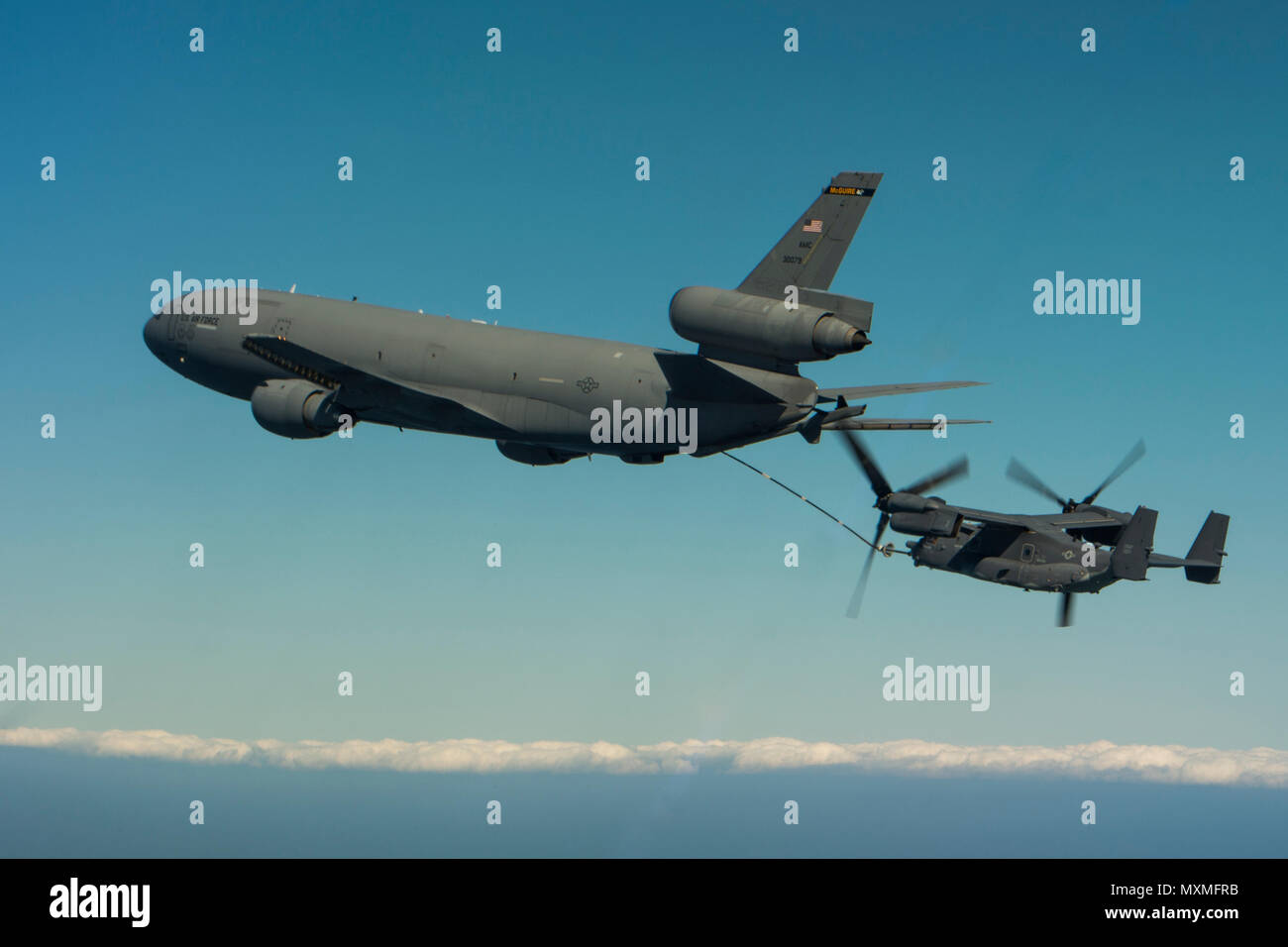 A CV-22 Osprey tiltrotor aircraft with the 8th Special Operations ...