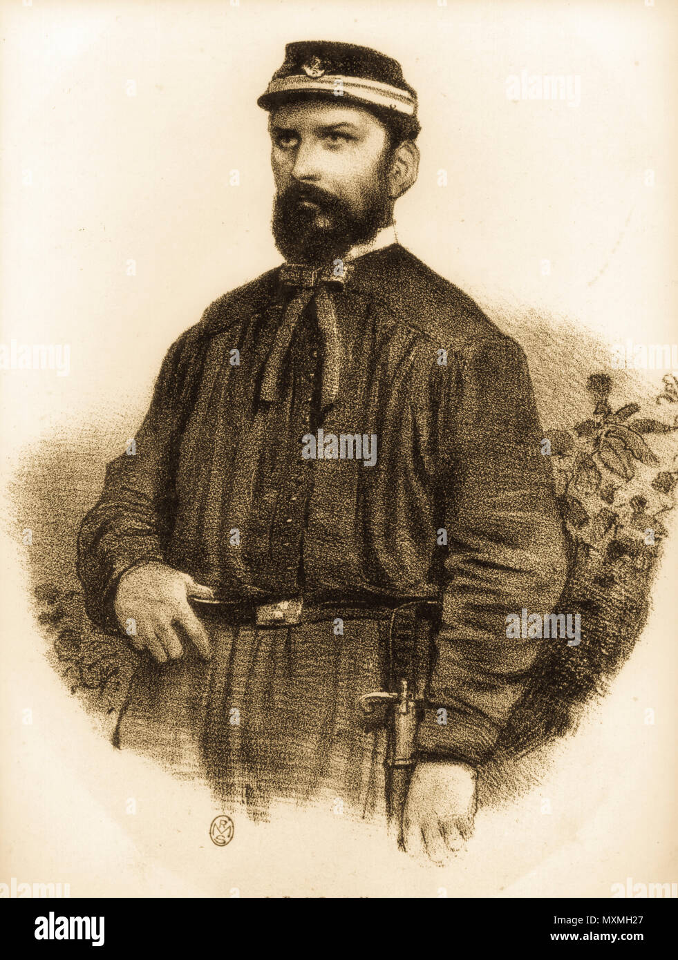 Colonel Giovanni Cadolini, 1860 Stock Photo - Alamy