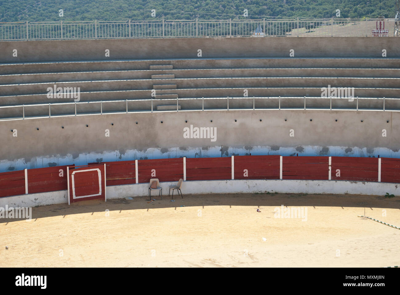 A small stadium for the bullfight, in a small town in southern Spain ...