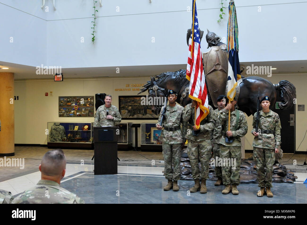 Lt. Col. Barrett Lynch (left), commander, 3rd Main Command Post ...