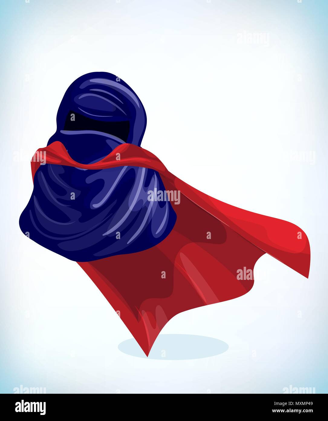 Arabic muslim woman niqab. Masquerade costume headdress. Carnival or ...