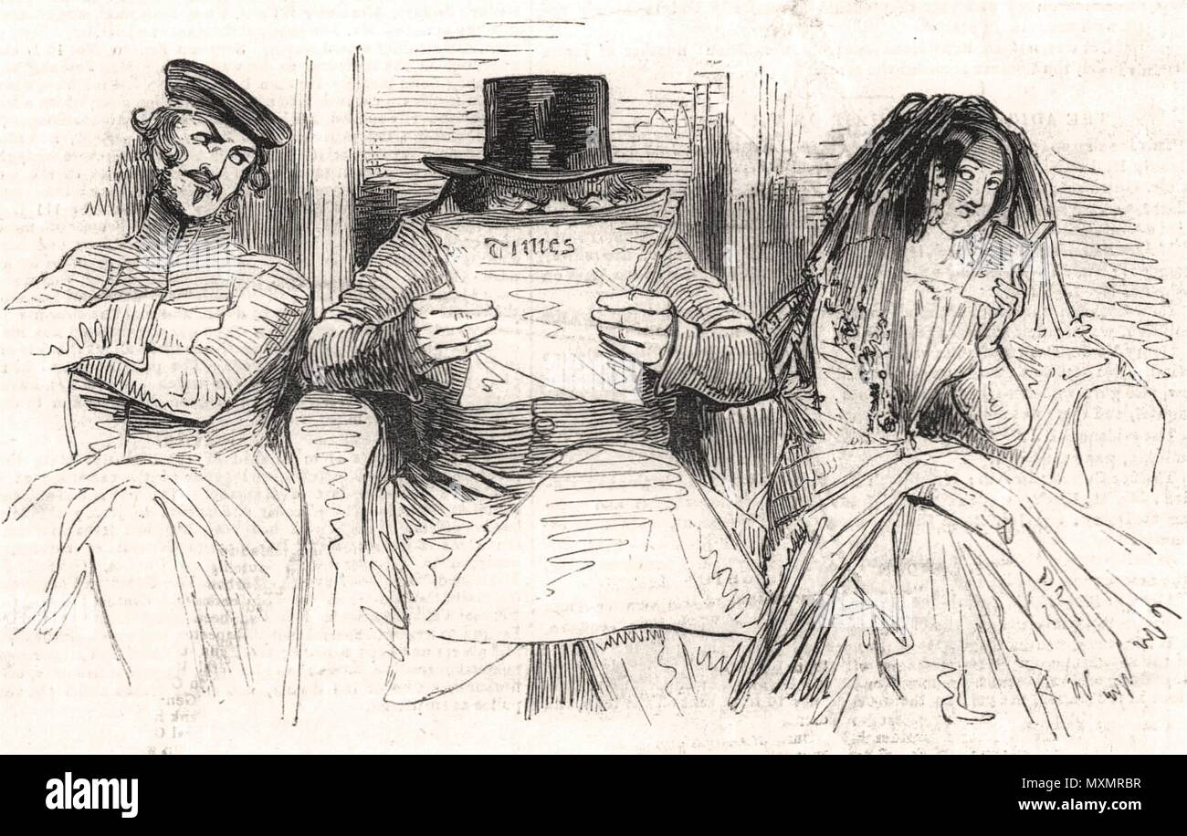 First class passengers. Portraits 1844. The Illustrated London News ...