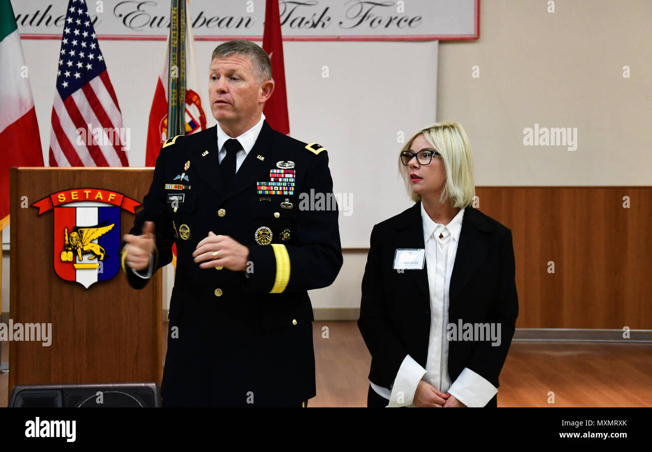 Maj. Gen. Joseph Harrington, U.S. Army Africa commander, addresses ...