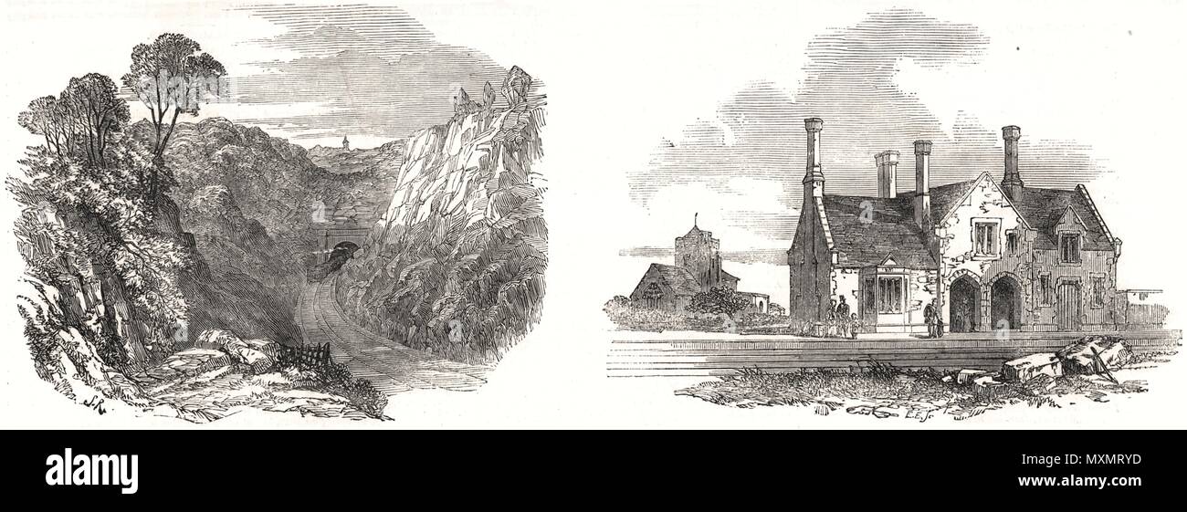 Tunbridge Wells & Hastings Railway Wadhurst Tunnel; Etchingham Station ...