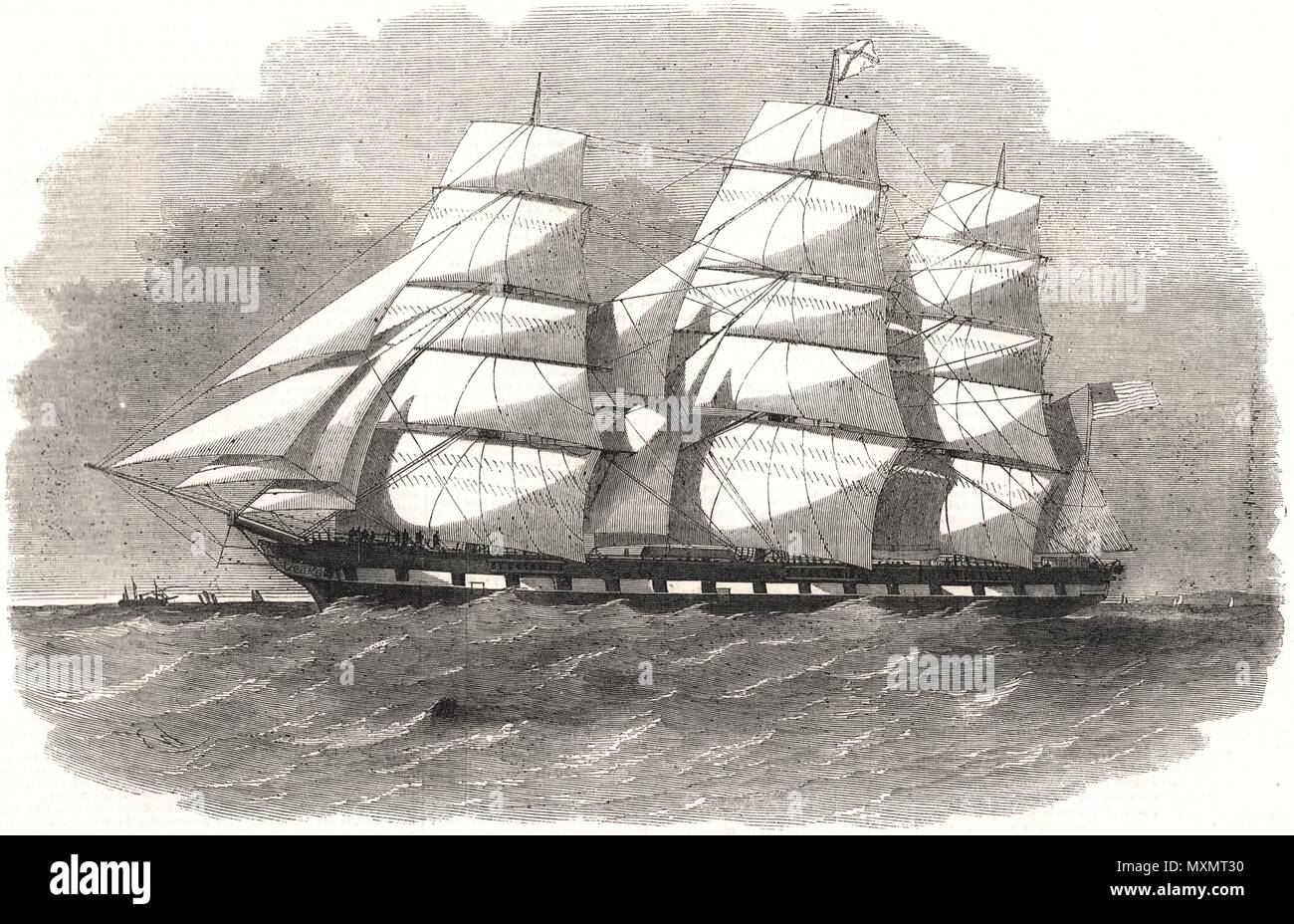 The new ship " City of Mobile ". Ships 1856. The Illustrated London ...
