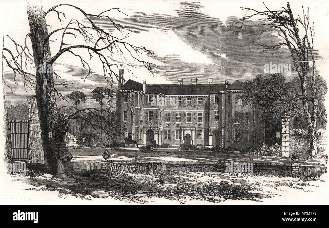 Ham House, in Surrey. London 1858. The Illustrated London News Stock ...