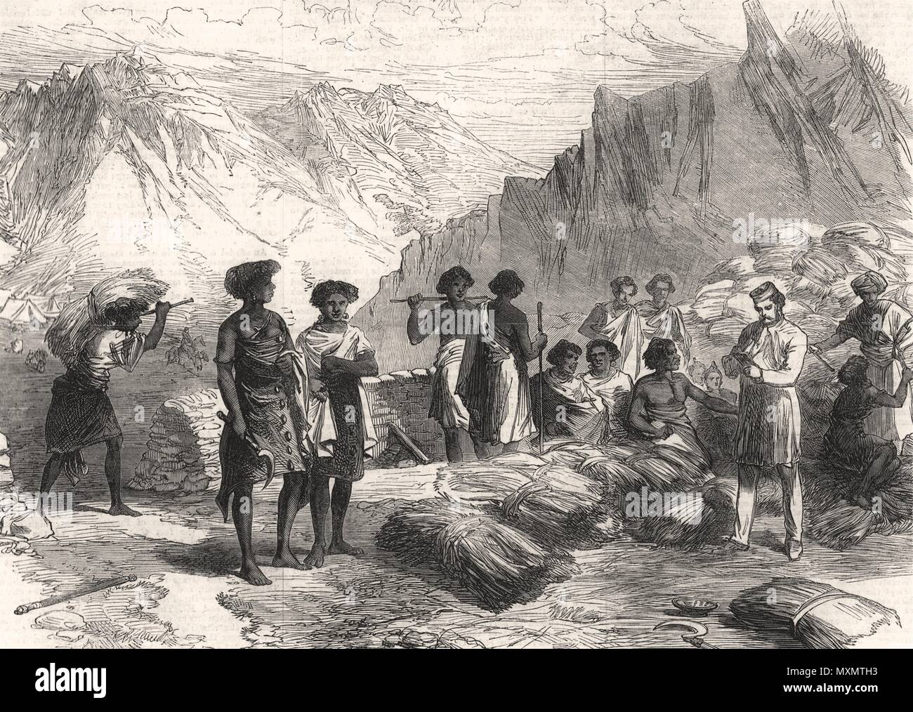 Abyssinia Expedition. Shohos at Commissariat, Undel Wells. Ethiopia ...