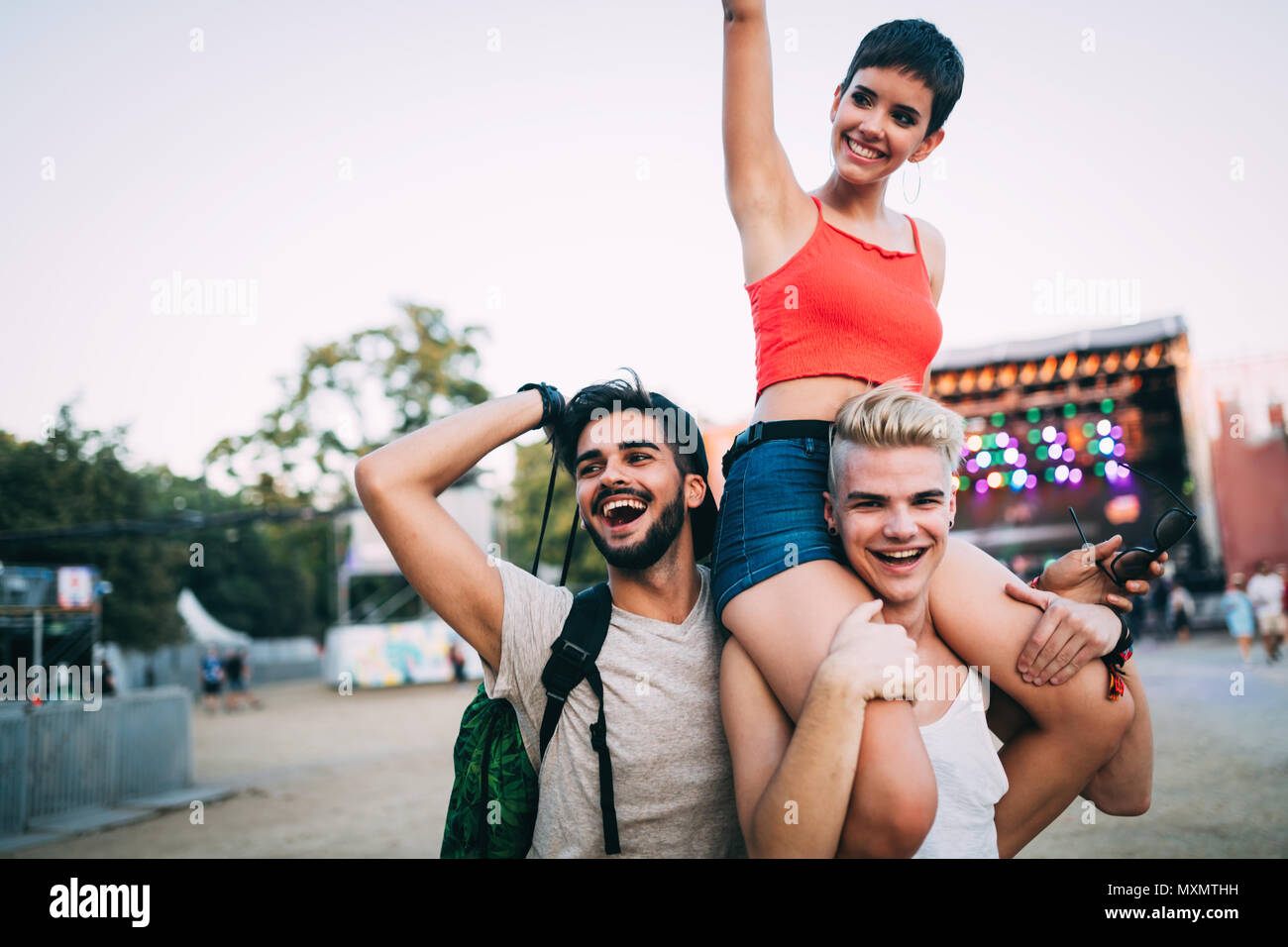 Group of friends having fun hi-res stock photography and images - Alamy