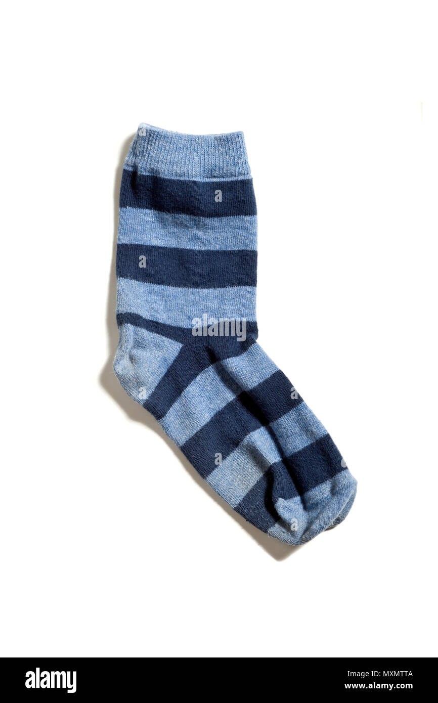 old sock, isolated on white background Stock Photo - Alamy